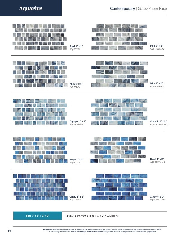 Little Tile Inc - Online Source To Pool Tiles - Pool Glass - Pool ...